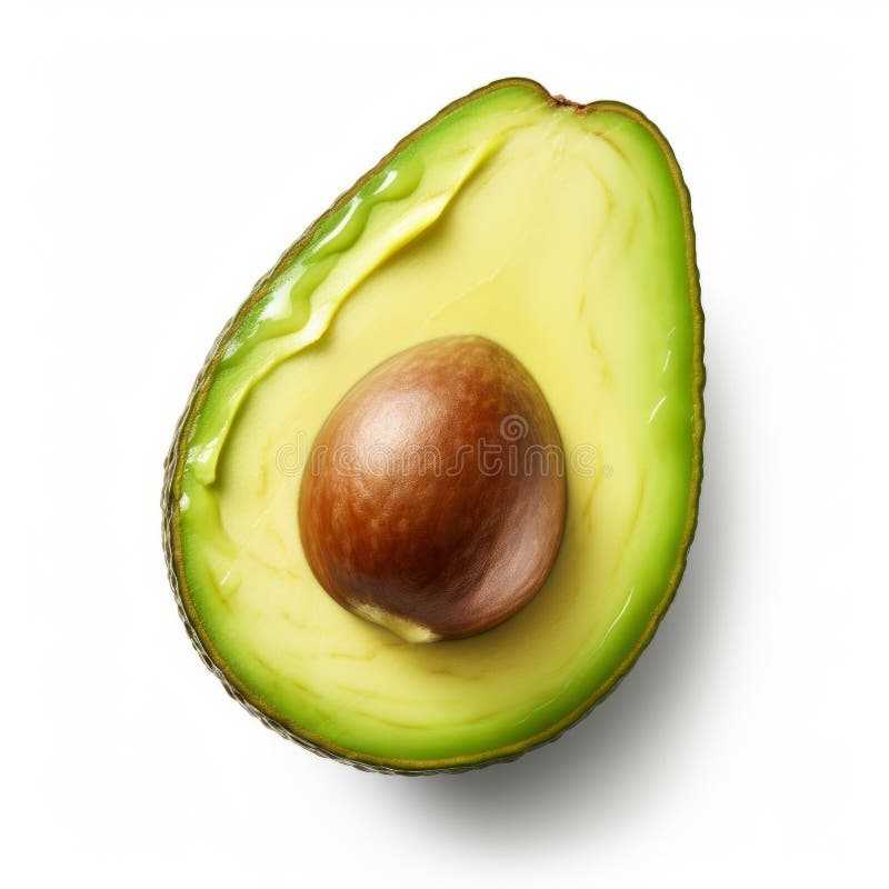Isolated Avocado on White Background - Unique and High-quality Image ...