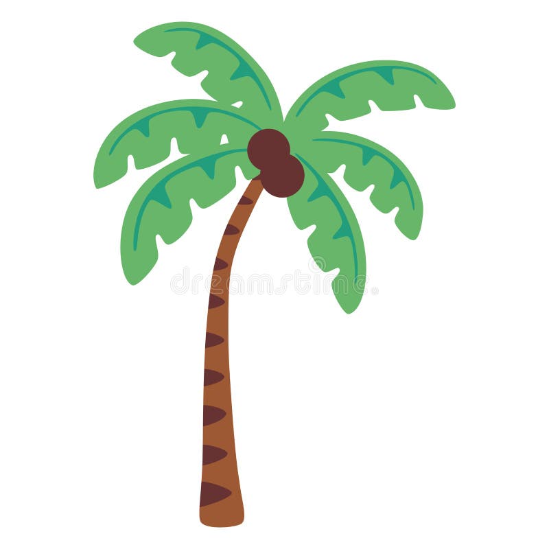 Isolated baby palm stock vector. Illustration of prehistoric - 196262357