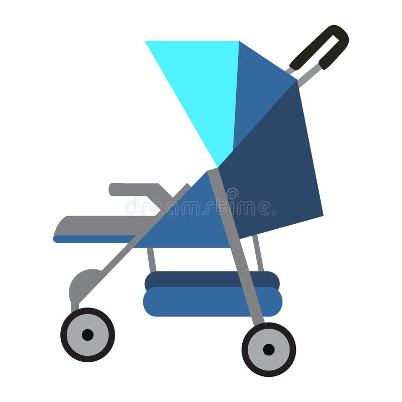 Isolated Baby Stroller Icon Stock Vector - Illustration of wheel ...