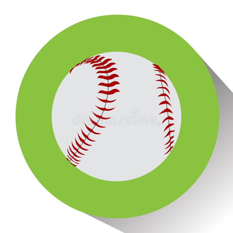 Isolated baseball ball stock vector. Illustration of ball - 92258000