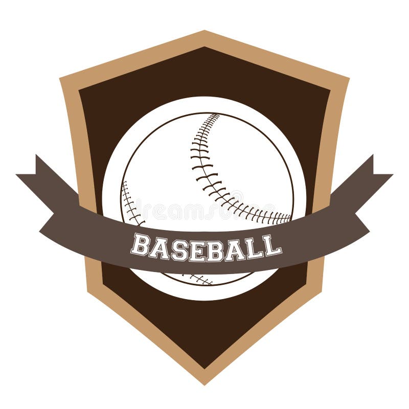 Isolated baseball emblem stock vector. Illustration of championship ...
