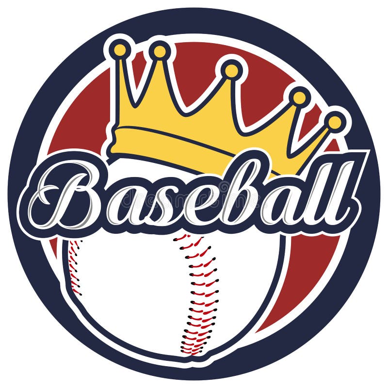 Isolated baseball emblem stock vector. Illustration of american - 99017144