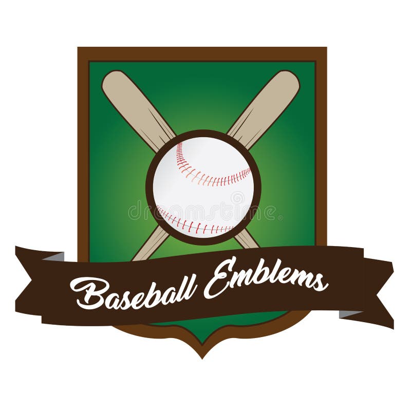 Isolated baseball emblem stock vector. Illustration of logo - 85870167
