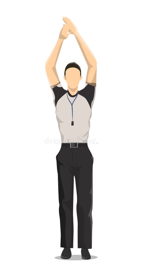 Isolated Basketball Referee. Stock Vector - Illustration of isolated ...