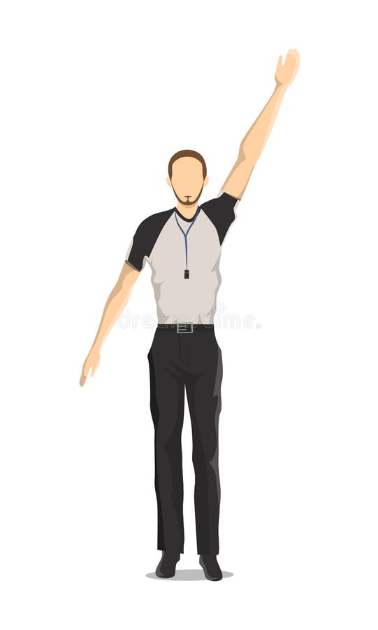 Isolated Basketball Referee. Stock Vector - Illustration of reprimand ...