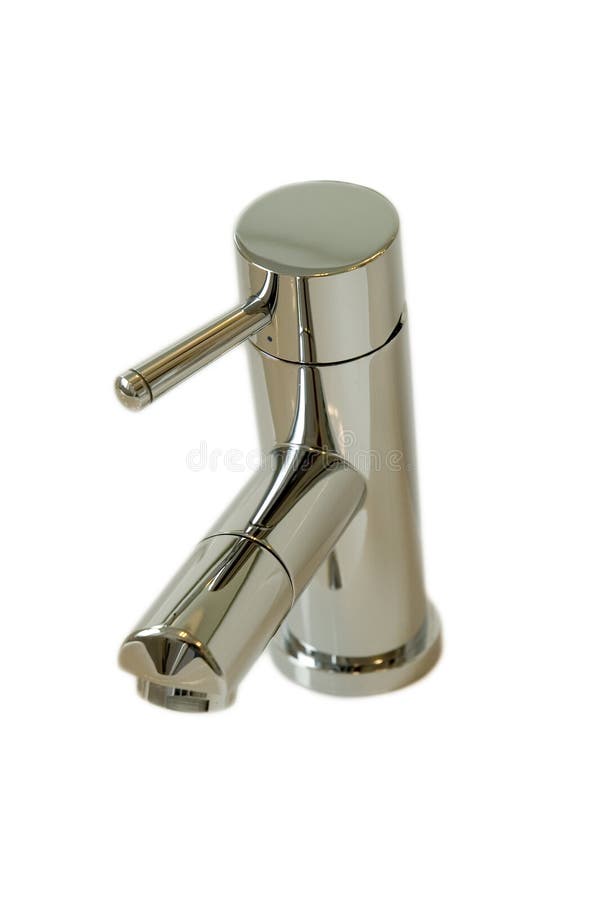 Isolated Bathroom Tap On White Background Stock Image - Image of sharp ...