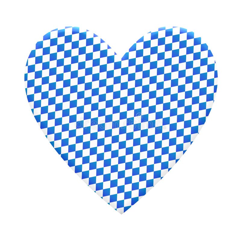 Heart on checkered plaid stock vector. Illustration of silhouette ...