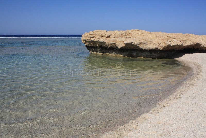 Isolated beach stock image. Image of ocean, stone, paradise - 38404699