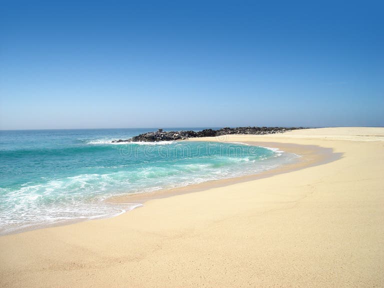 Isolated Beach Cove stock image. Image of beach, sunny - 6393523
