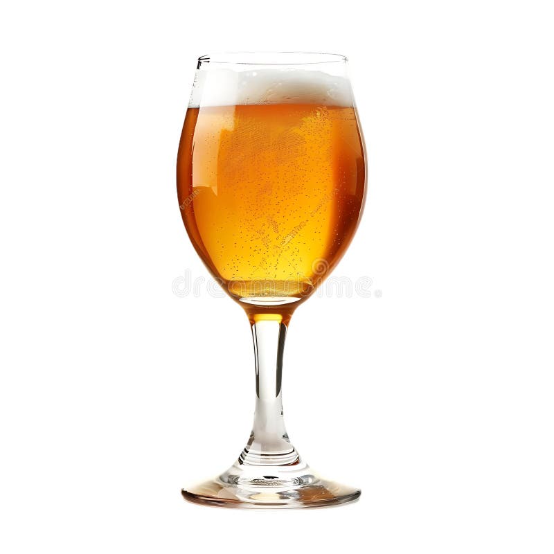 Isolated Beer Glass Design Against Transparent Background Stock ...