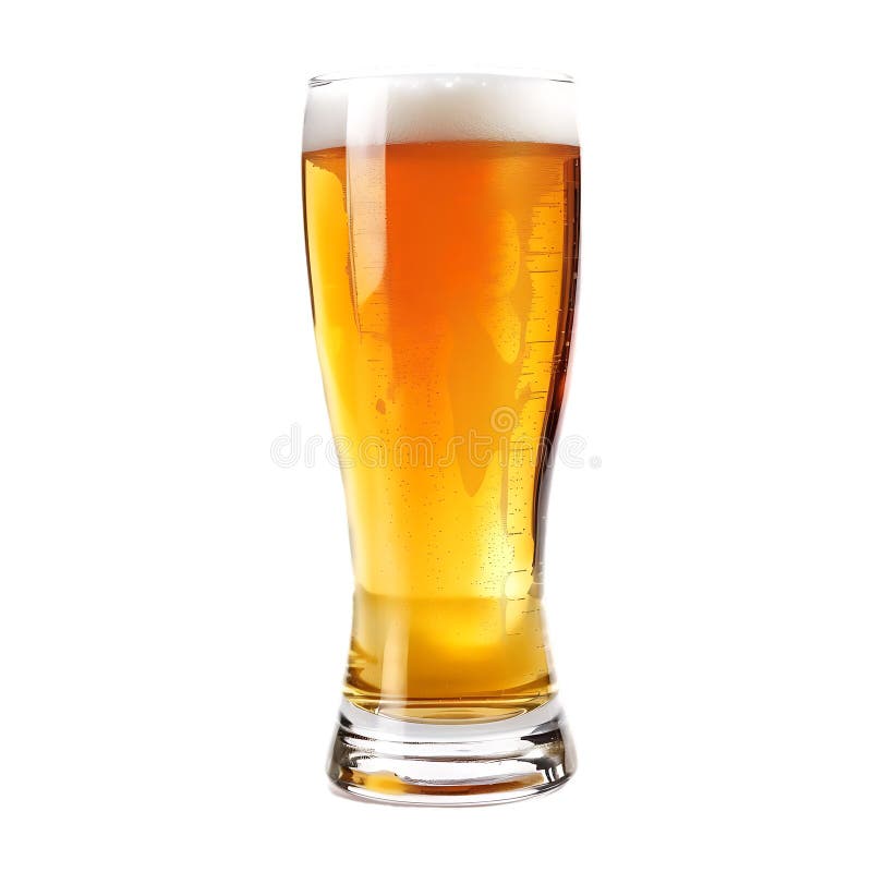 Isolated Beer Glass Design Against Transparent Background Stock ...