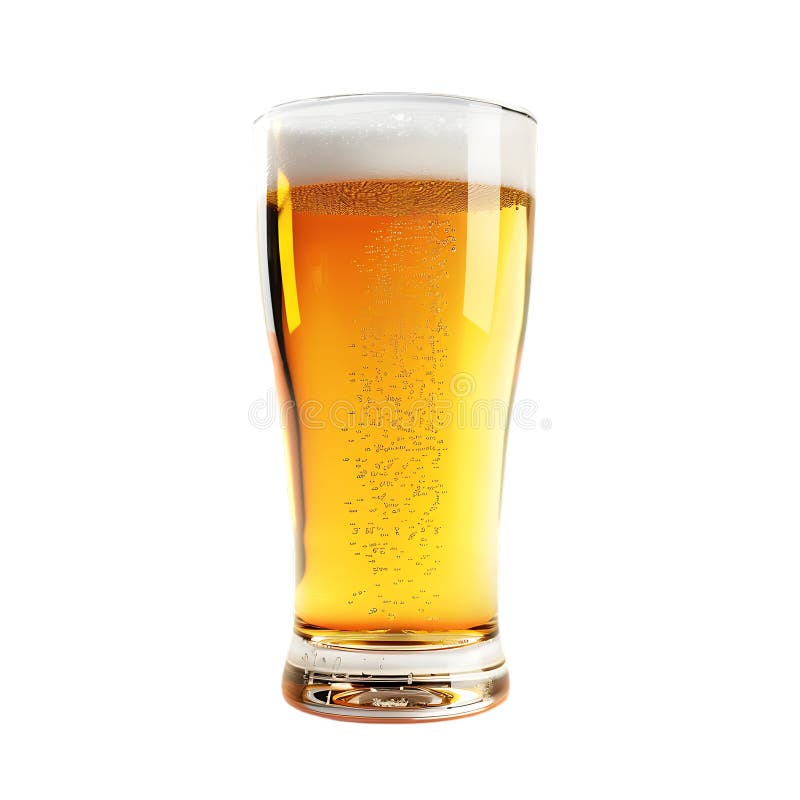 Isolated Beer Glass Design Against Transparent Background Stock ...
