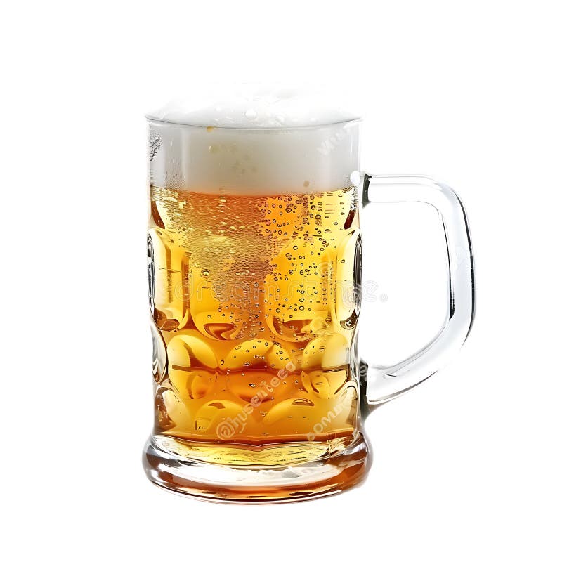 Isolated Beer Glass Design Against Transparent Background Stock ...