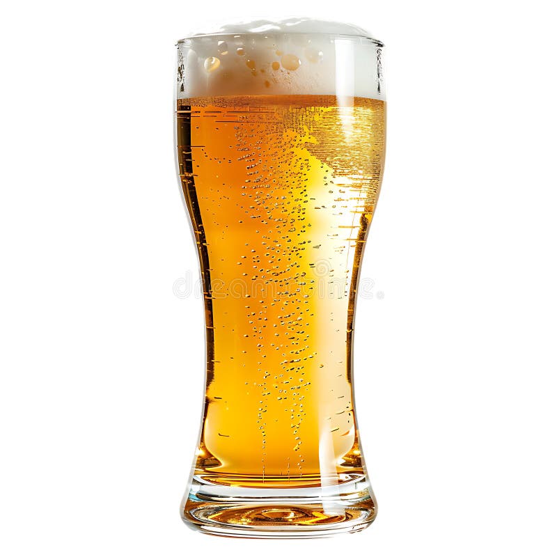 Isolated Beer Glass Design Against Transparent Background Stock ...