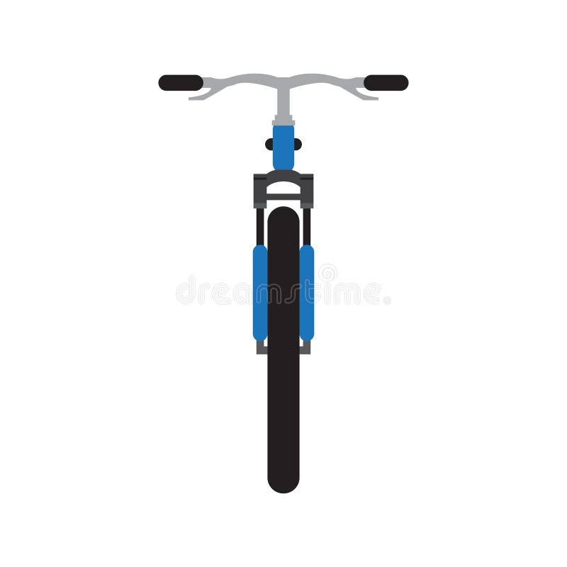 Bicycle front view stock vector. Illustration of race - 116302387