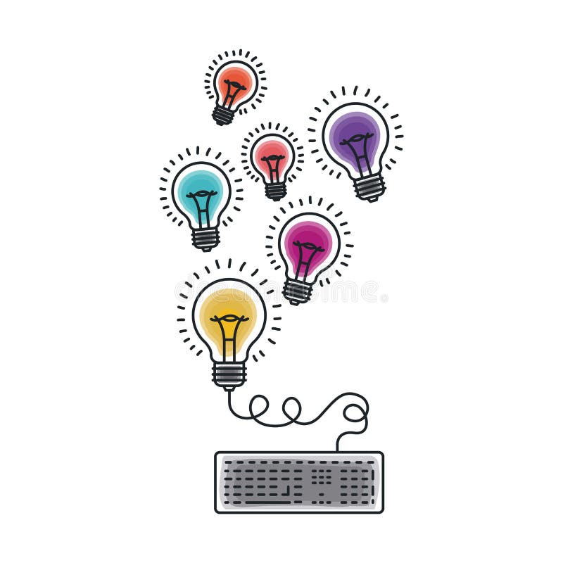 Isolated Big Idea Draw Design Stock Vector - Illustration of ...