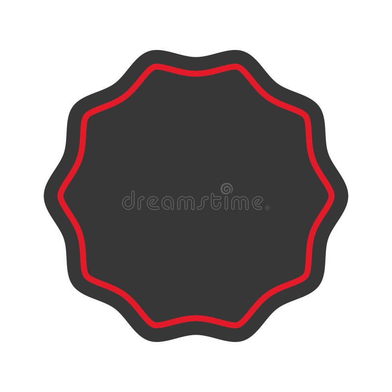 Isolated Black Empty Sale Label Vector Stock Vector - Illustration of ...