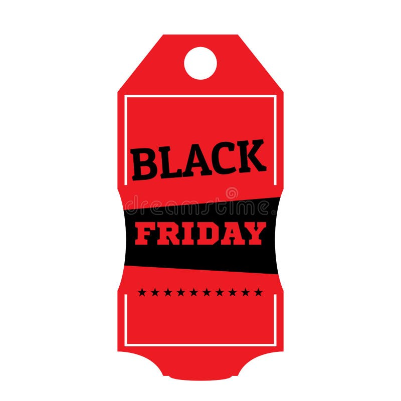 Isolatted Black Friday Label Stock Vector - Illustration of sticker ...