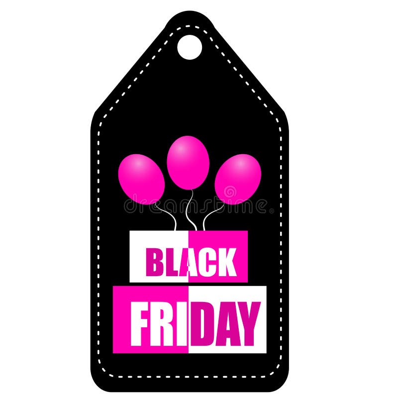Isolated Black Friday Label Stock Vector - Illustration of shop, sale ...
