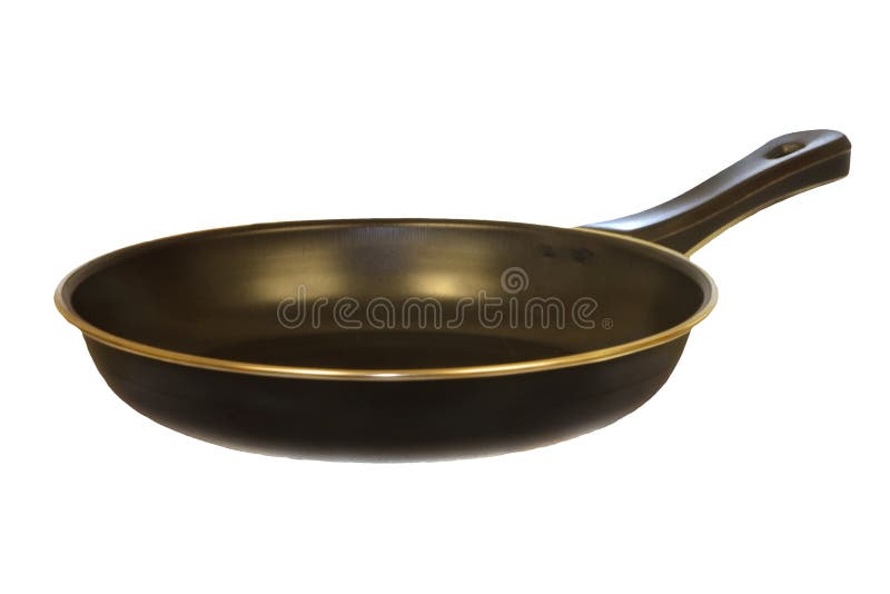 Isolated Black Frying Pan V1 Stock Photo - Image of menu, cook: 5209806