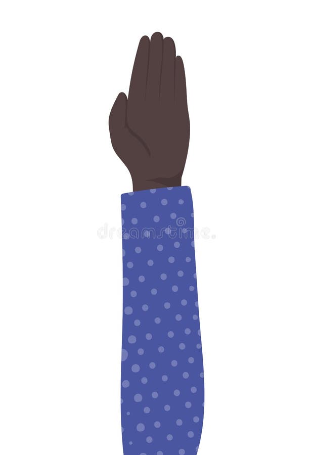 Black hand up icon stock illustration. Illustration of middle - 88766394