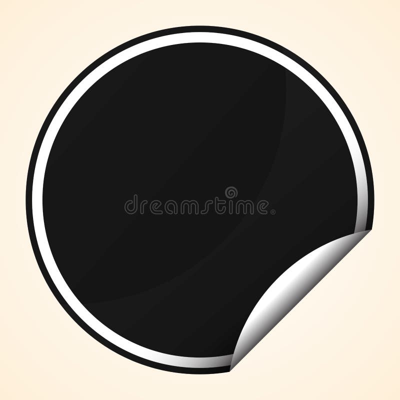 Isolated black label stock vector. Illustration of label - 89482625