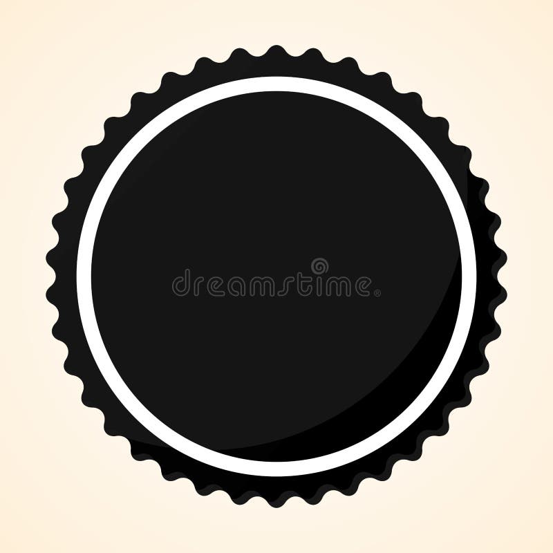 Isolated black label stock vector. Illustration of label - 89482625