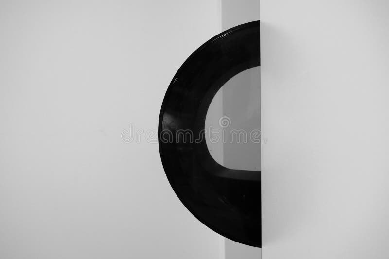 Isolated Black Object Against a White Background, Creating a Bold and ...