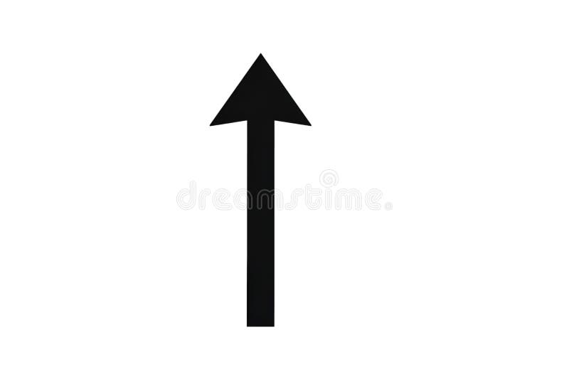 Arrow Pointing Up, Simple Direction Symbol, Navigation Sign, Straight ...