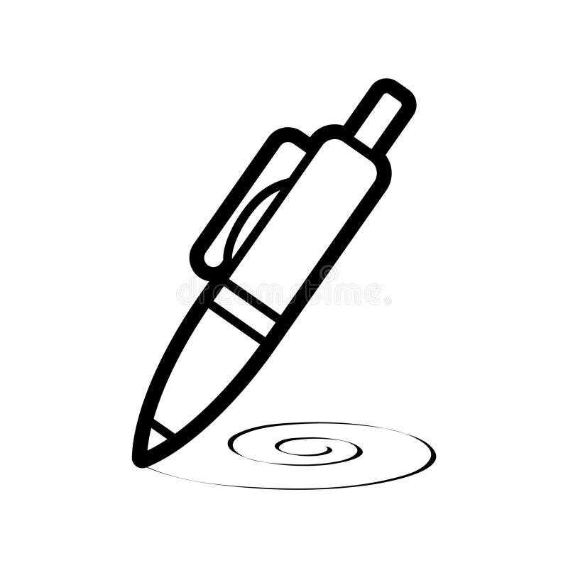 Black Cartoon Pen White Stock Illustrations – 26,655 Black Cartoon Pen ...