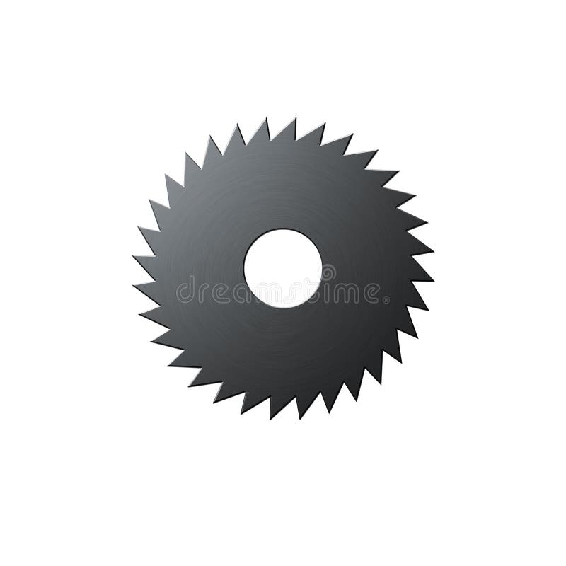Silhouette of saw blade stock vector. Illustration of sawing - 115579782
