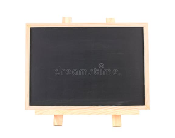 Isolated Blank Blackboard on Wooden Framework Stock Image - Image of ...