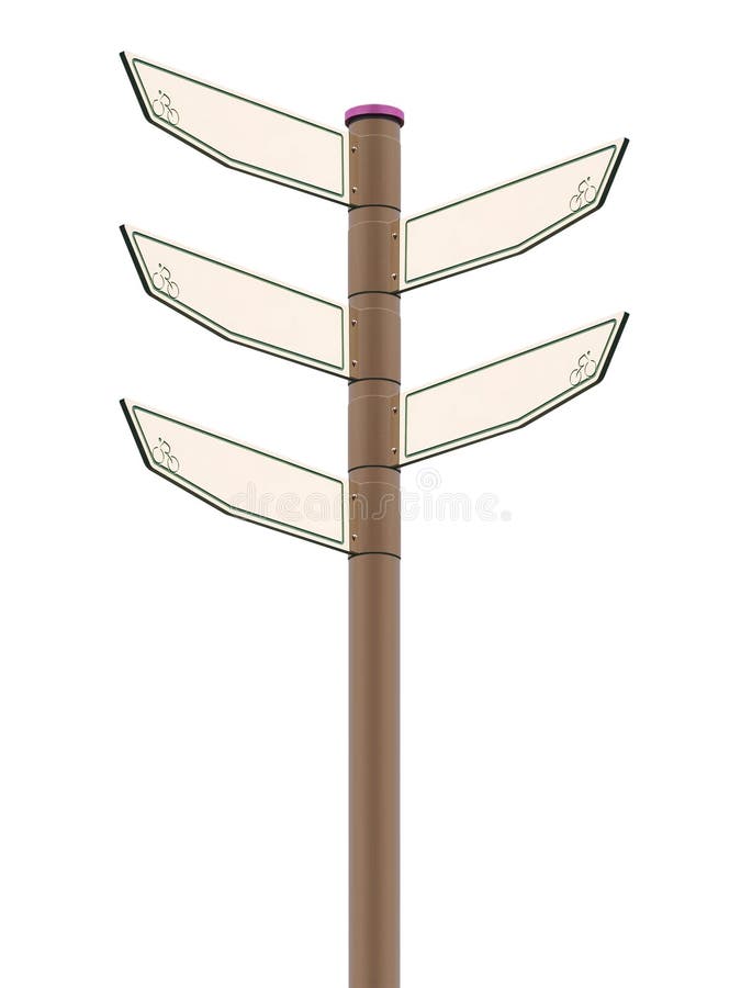 Blank direction signpost stock photo. Image of metal - 11995468