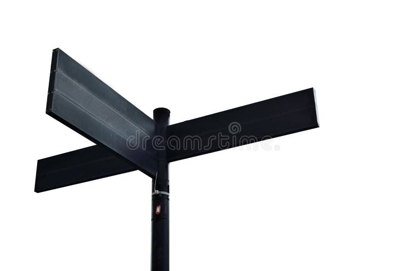 Blank direction signpost stock image. Image of direction - 125797219