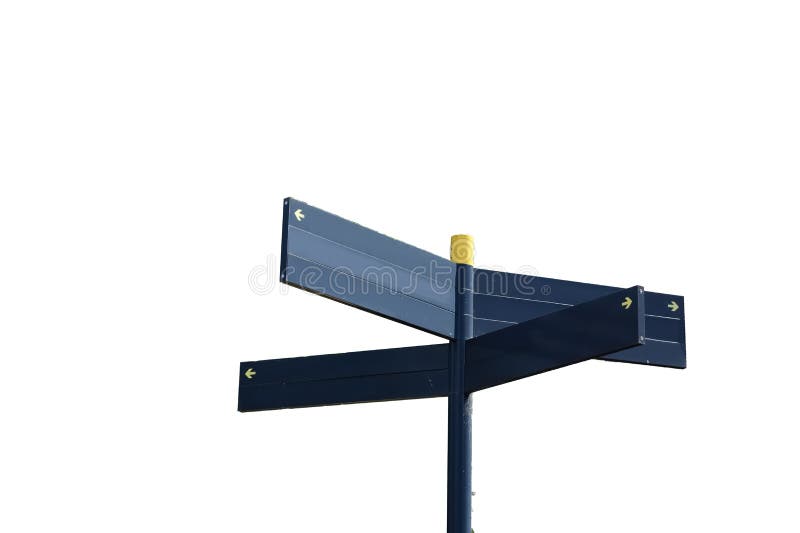Blank direction signpost stock image. Image of direction - 125797219