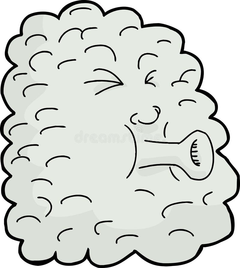 Blowing cloud stock vector. Illustration of meteorology - 27428691