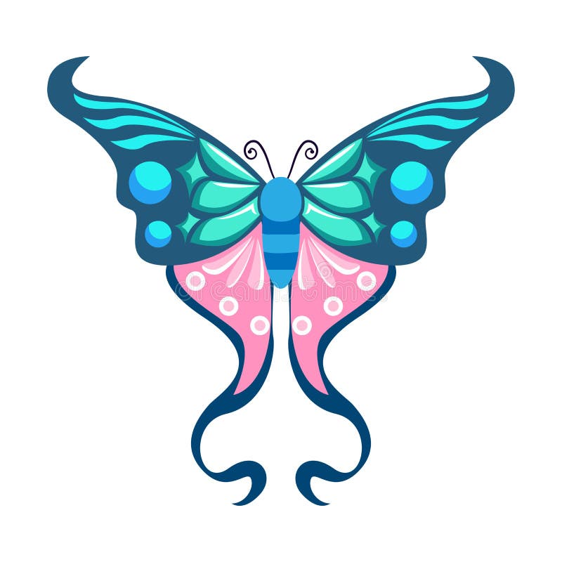 Isolated Blue Butterfly Vector Illustration Stock Vector - Illustration ...