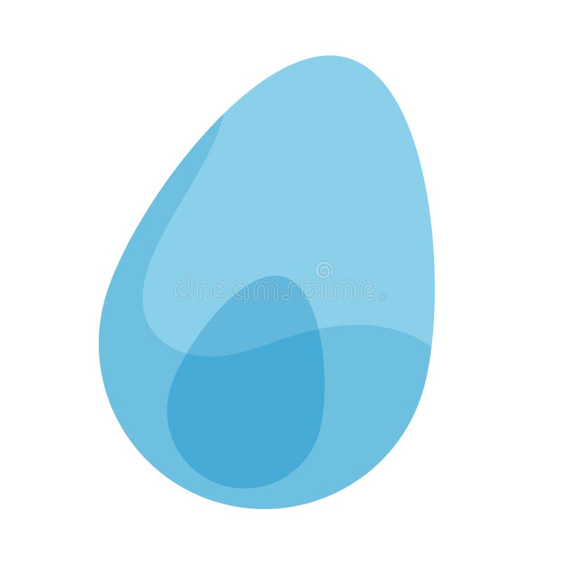 Isolated Blue Drop of Water Vector Stock Vector - Illustration of ...