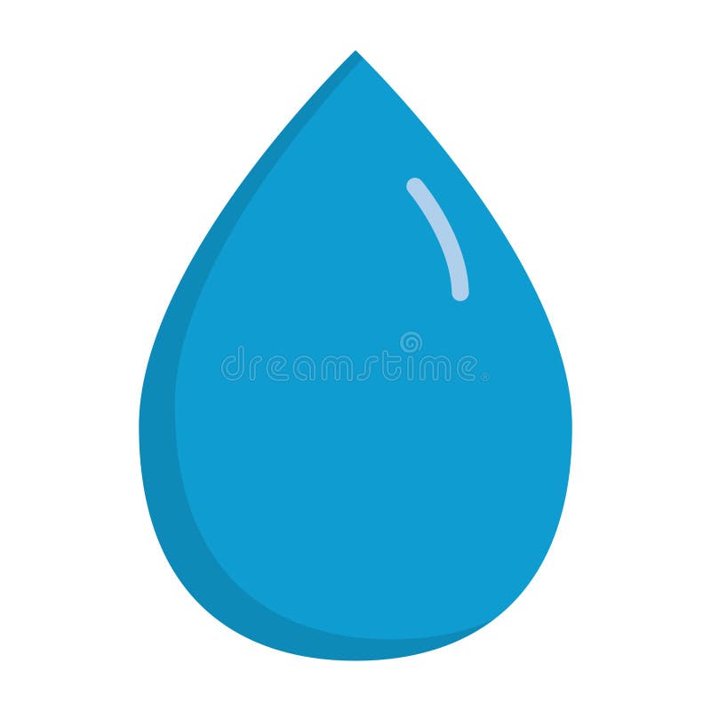 Isolated Blue Drop of Water Vector Stock Vector - Illustration of aqua ...