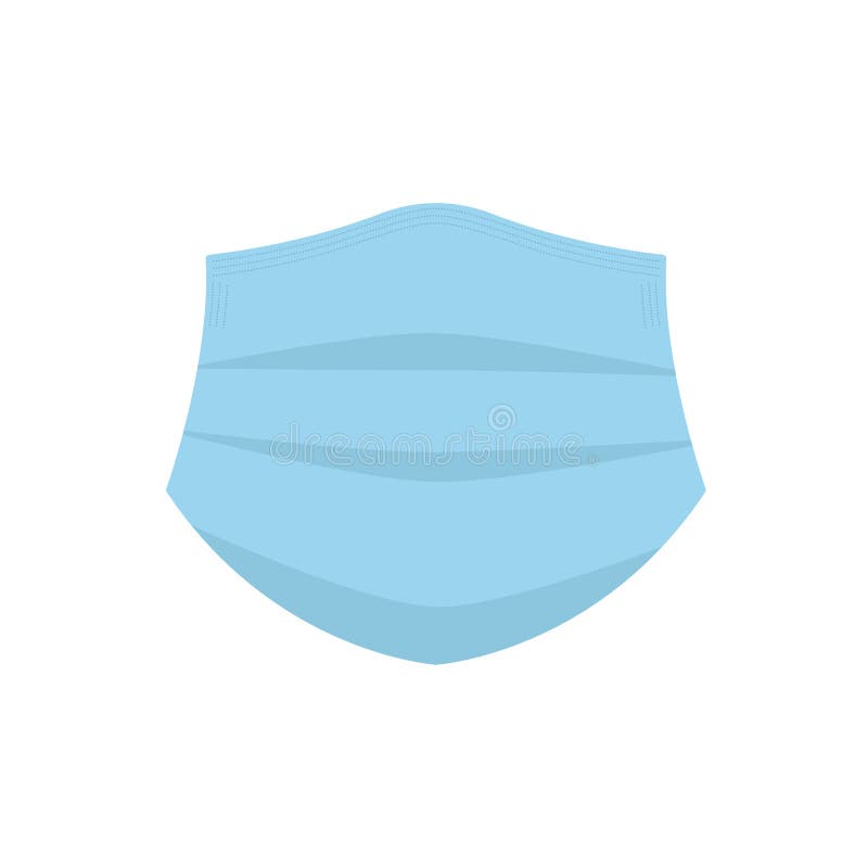 Isolated Blue Face Mask Icon Vector Stock Vector - Illustration of ...