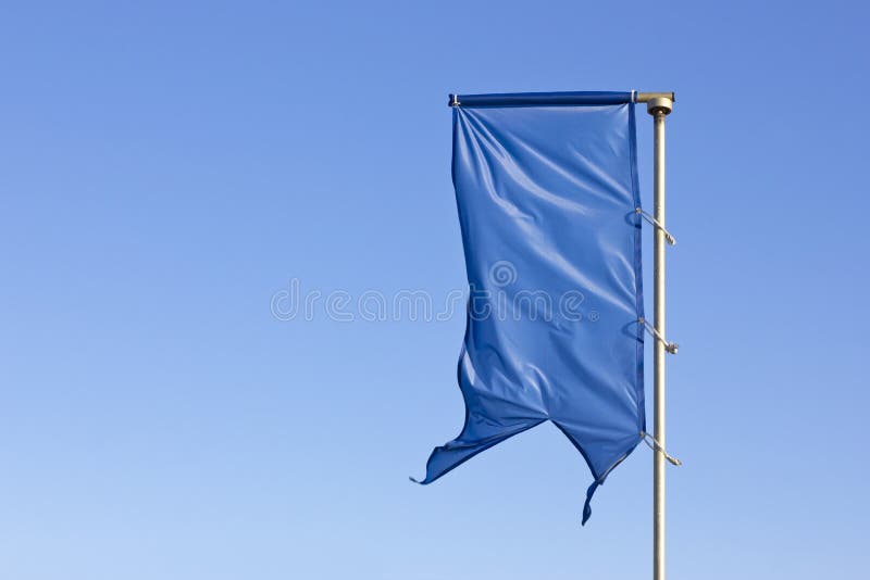 Isolated blue flag. stock photo. Image of blank, clean - 87853256