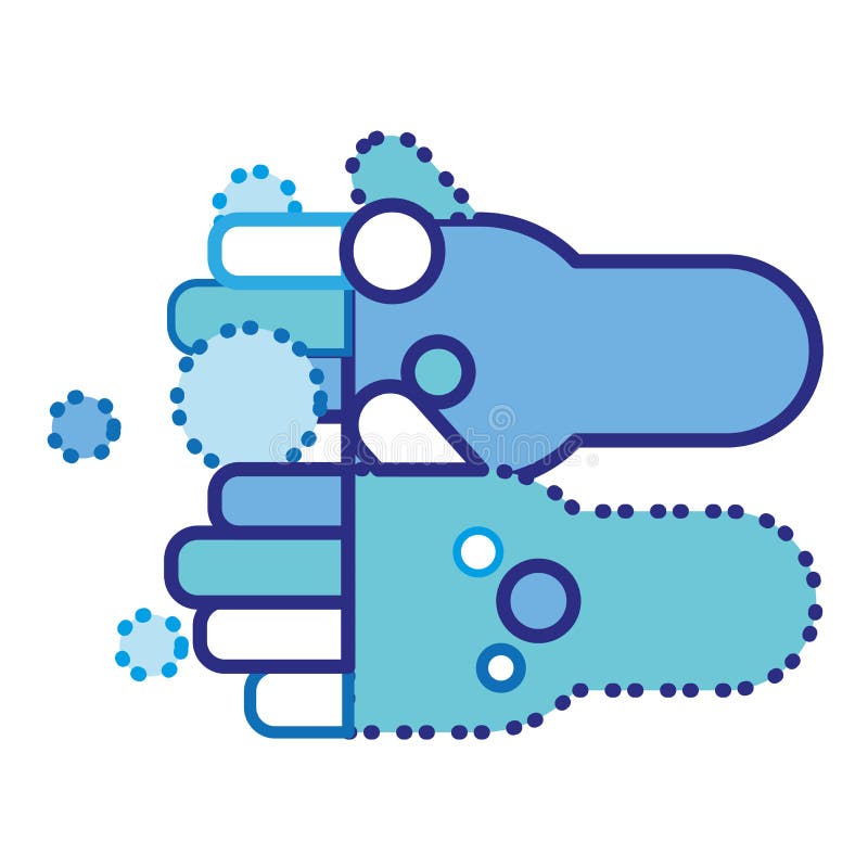 Isolated Blue Kitchen Gloves Cleanliness Icon Vector Stock Vector ...