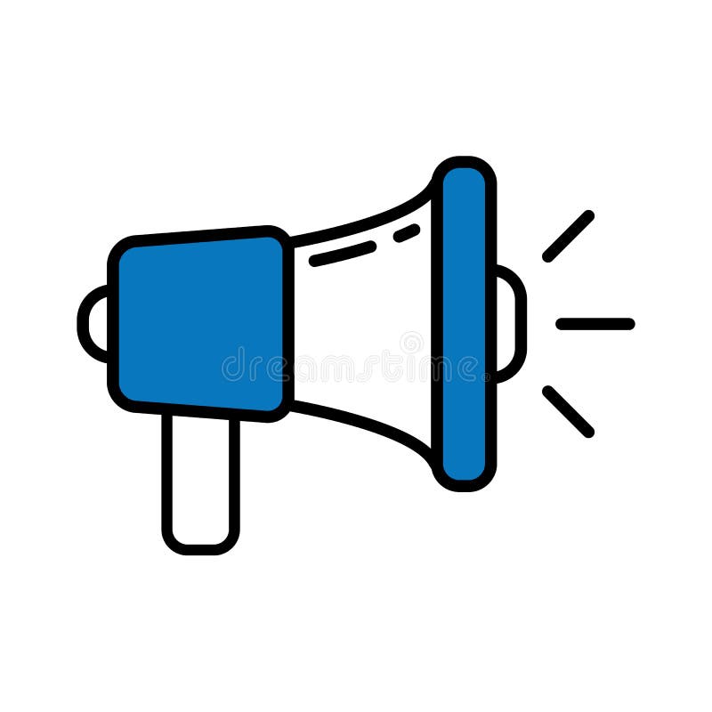 Blue Megafone Stock Illustrations – 14 Blue Megafone Stock ...