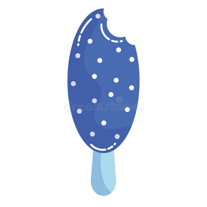 Isolated Blue Monochromed Popsicle Icon Vector Stock Vector ...