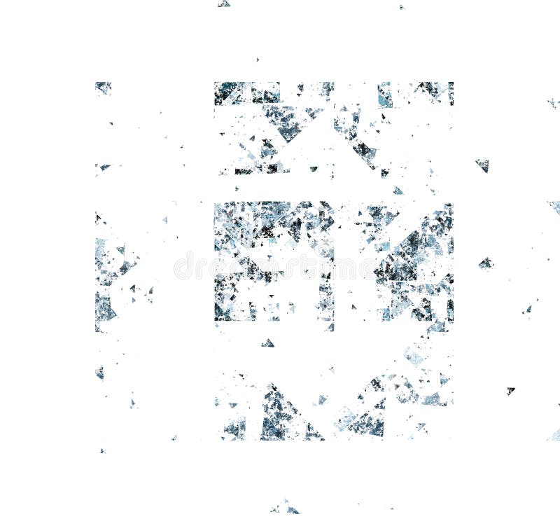 Isolated Blue Powder on a White Background. Stock Illustration ...