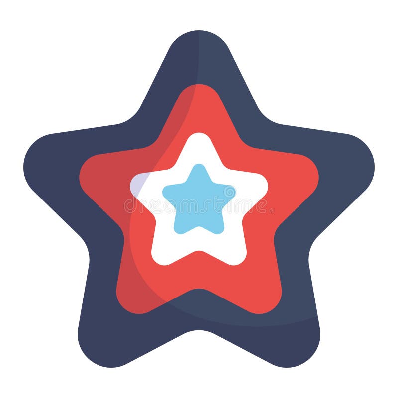 Isolated Blue and Red Star Shape Vector Design Stock Vector ...