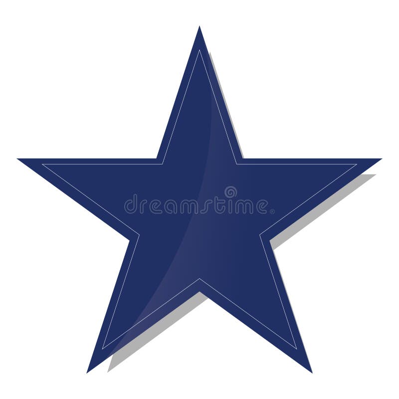 Isolated blue star stock vector. Illustration of states - 99903979