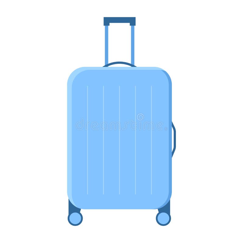Isolated Blue Suitcase for Travel Stock Vector - Illustration of ...