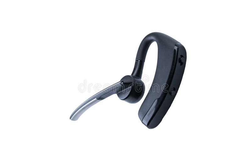 Isolated Bluetooth Headset on a White Background, File Includes a ...