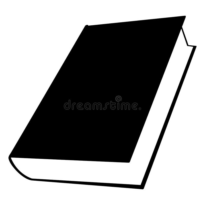 Isolated book silhouette stock vector. Illustration of vector - 92691079